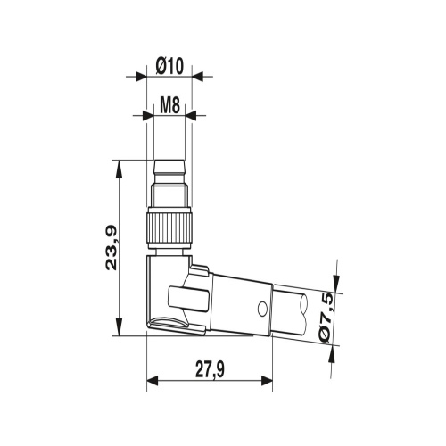 Phoenix Contact 1406212 Sensor/actuator cable SAC-4P-M8MR/10,0-542 BK