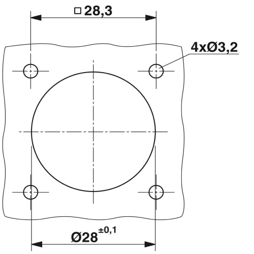 Phoenix Contact 1607905 Square mounting flange RF-Z0003