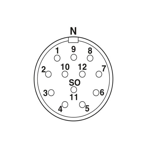Phoenix Contact 1619764 Cable connector CA-12S1N1280DN