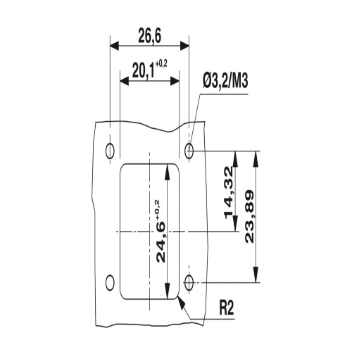 Phoenix Contact 1689080 Panel-mount frame VS-08-A-RJ45/MOD-1-IP67
