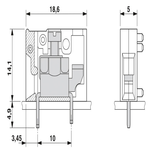 Phoenix Contact 1701023 PCB terminal block KDS
