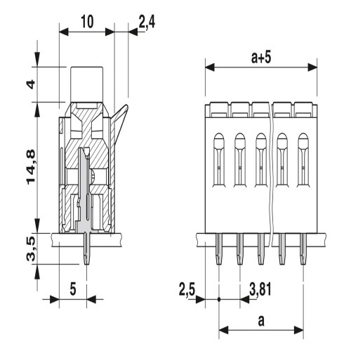 Phoenix Contact 1706183 PCB terminal block IDC 0,3/ 3-3,81