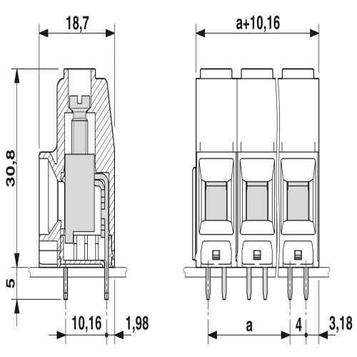 Phoenix Contact 1709720 PCB terminal block MKDS 10 HV/ 6-ZB-10,16