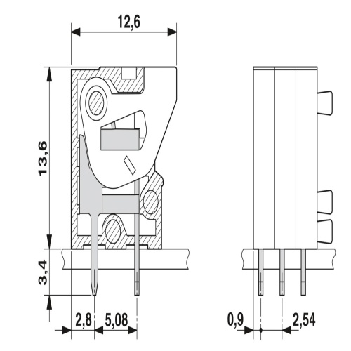 Phoenix Contact 1789401 PCB terminal block FFKDSA1/V-2,54-10