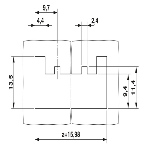 Phoenix Contact 1792627 PCB header CC 2,5/ 2-GF-5,08-LR P26THR
