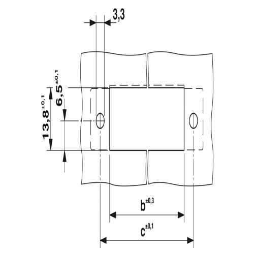 Phoenix Contact 1861167 Feed-through header DFK-PC 4/ 3-G-7,62-FS4,8