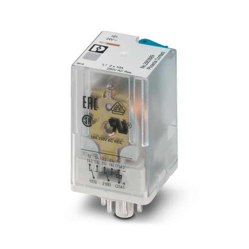 REL-OR3/L- 24AC/3X21 Phoenix Contact 2903689 Single relay 2PDT