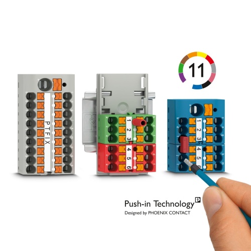 Phoenix Contact 3002864 Distribution block PTFIX 6X1,5-G BU