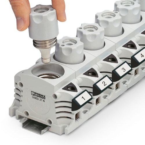 Phoenix Contact 3048373 Fuse modular terminal block USED 27 N