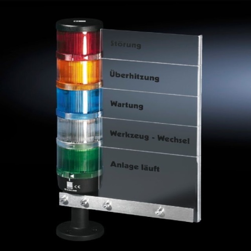 Rittal 2374150 Label panel for signal pillar, modular