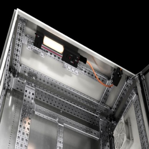 Rittal 2394400 Rail System - Carbon Steel, 15.7" Depth