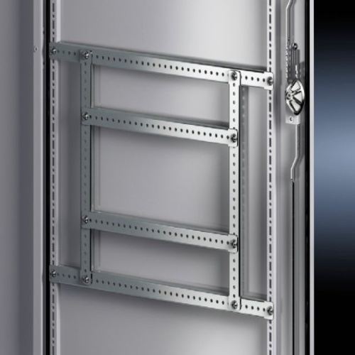 Rittal 4596000 Support Rail - Carbon Steel, 19.7" Width