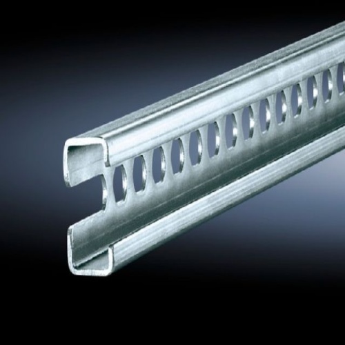 Rittal 4943000 C Rail - Carbon Steel, 19.7" x 19.7" (WxD)