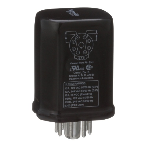Schneider Electric 750XBXH-110D Power relay, SE Relays, 12A, DPDT, 110 VDC