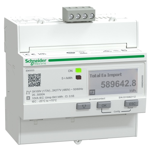 Schneider Electric A9MEM3555 Acti9 iEM3000 Energy Meter