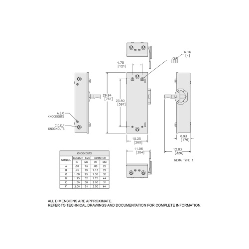 Schneider Electric DTU223 Square D Safety Switch 100A AC Interlock