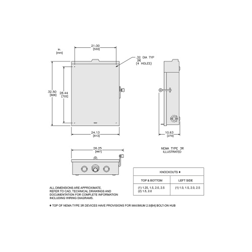 Schneider Electric DTU324NRB Safety switch, double throw, non fusible ...
