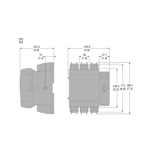 Schneider Electric GS2JU3N TeSys GS - switch-disconnector-fuse - 3 P ...