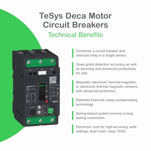 Schneider Electric GV4PB07N TeSys GV Motor Circuit Breaker