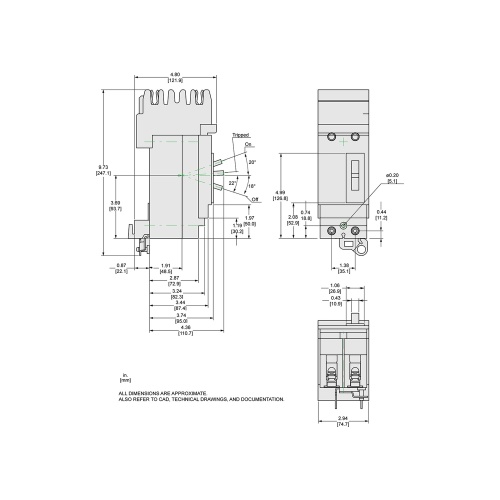 Schneider Electric HGA261001 PowerPacT H-Frame Circuit Breakers