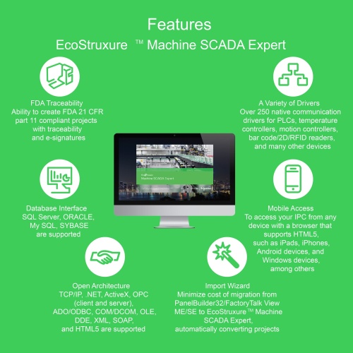 Schneider Electric HMIEMSERT32KA - Runtime license, EcoStruxure Machine SCADA Expert, line ...