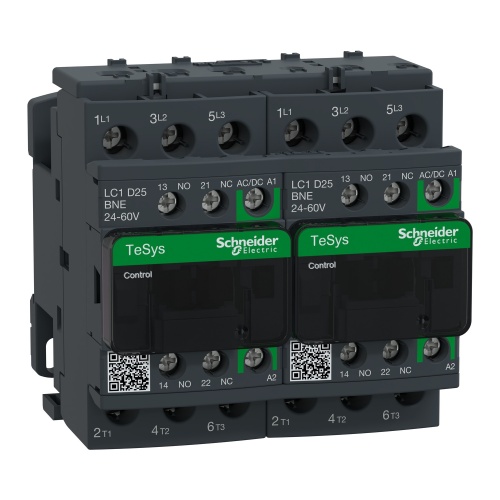 Schneider Electric LC2D25BNE - TeSys Deca Contactor - 25 Amp, 60 VAC/DC, 3P