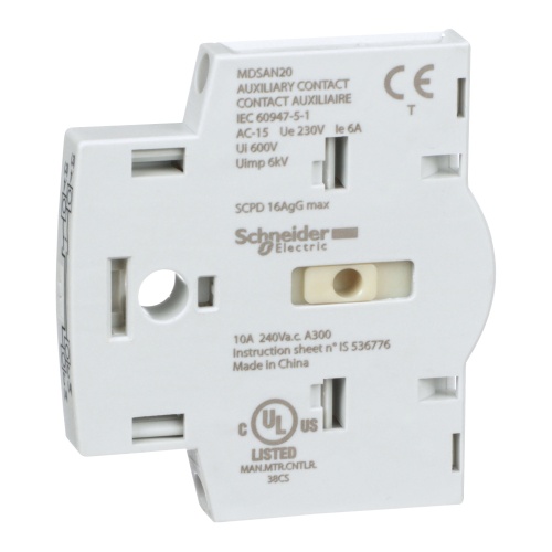 Schneider Electric MDSAN20 MD motor disconnect switch, auxiliary ...
