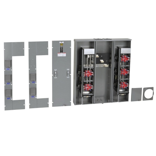 Schneider Electric MPR55125 Meter Stack - 120/240 VAC, 5 Jaws, 5 Meter ...
