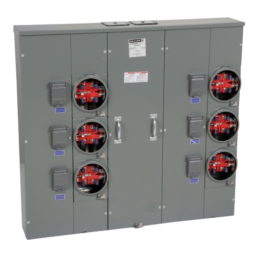 Schneider Electric MPR86200 Meter Stack - 120/240 VAC, 5 Jaws, 6 Meter ...