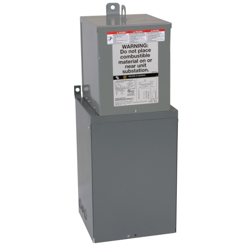 Schneider Electric MPU7S40F Mini Power Center - Single Phase, 7.5 kVA, 480V In, 120/240V Out