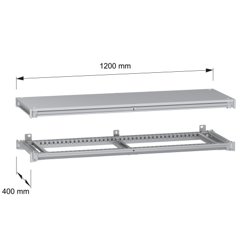 Schneider Electric NSYSFNC124 Bottom and top frame, PanelSeT SFN, for ...