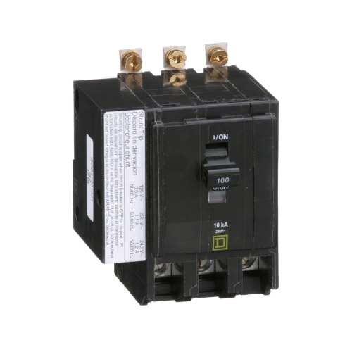 Schneider Electric QOB31001021 Mini circuit breaker, QO, 100A, 3 pole ...