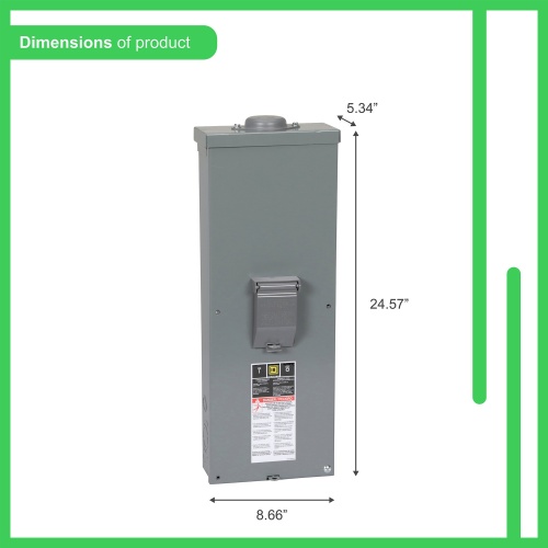 Schneider Electric QOM2E2200NRB Main breaker, QO, 200A, 2 pole, 120/240 ...