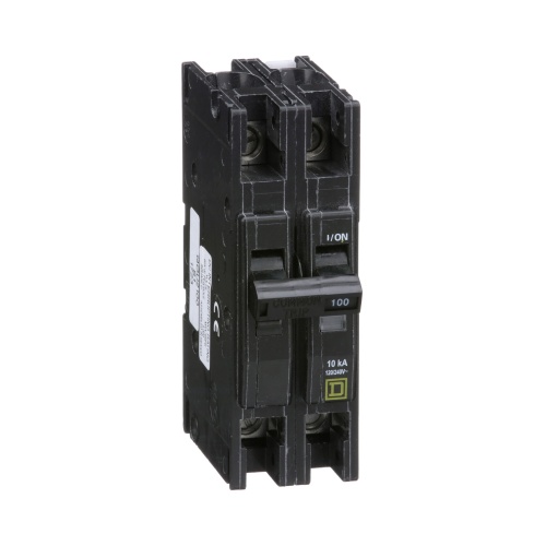 Schneider Electric QOU2100 QOU Miniature Circuit Breaker, 100A, 2P, 120 ...