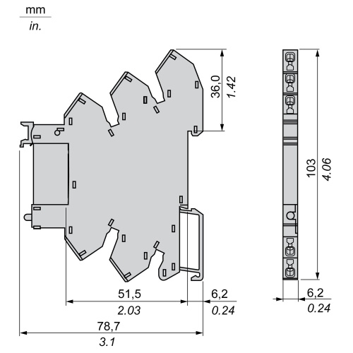 Schneider Electric RSL1PREU Slim RSL Interfacing Relay Plug-in
