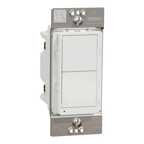 Schneider Electric SQR14102WHZ Square D Smart Switch, 15A Z-Wave Monitor