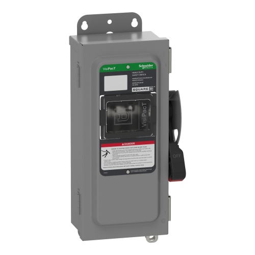 Schneider Electric VH361AWKGL Heavy Duty Safety Switch - 30 Amp, Three ...