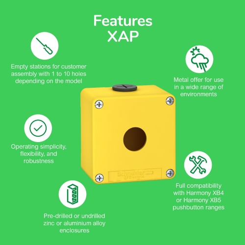 Schneider Electric XAPD11 XAPD11 Metal Control Station Enclosure