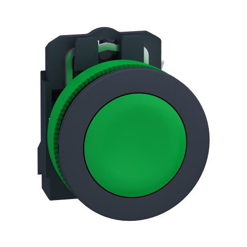 Schneider Electric XB5FA31 Push button flush mounted, plastic, green ...