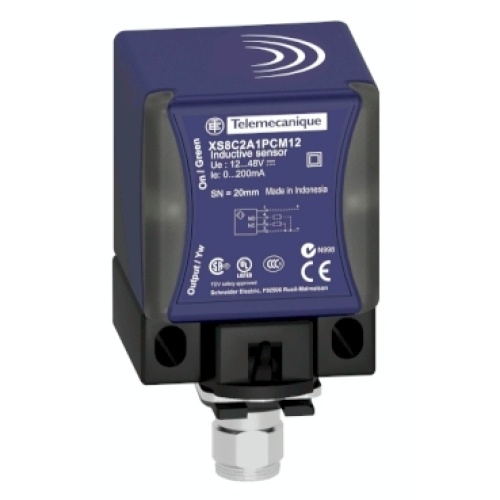 Schneider XS8C2A4MAU20 0 - 32 mm Discrete,AC,DC Non flush mountable ...