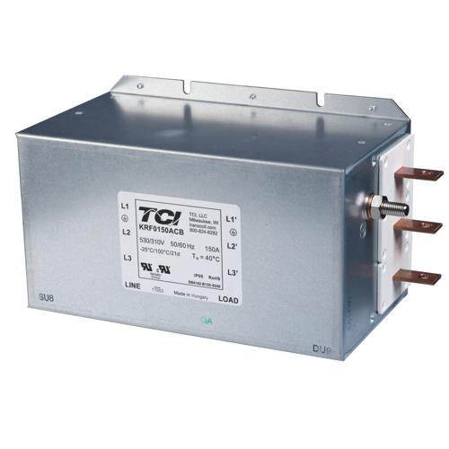 TCI KRF0150ACB EMI Filter - 3ph, 150A, 200-480V, 100 HP, Open, 50/60 Hz
