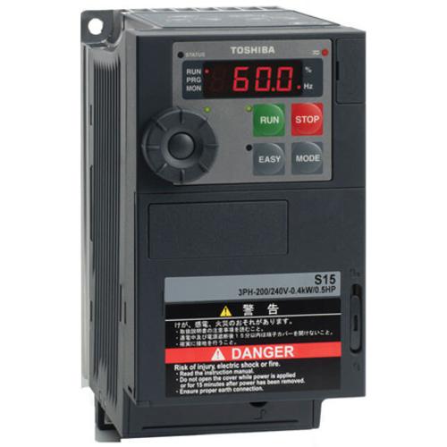 Toshiba VFS15-2022PM-W1 Variable Torque VFD 230 Volt Three Phase 3 HP