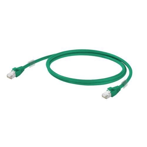 Weidmuller 1251590035 Cabinet Line Patch Cable - Green, 3.5 m