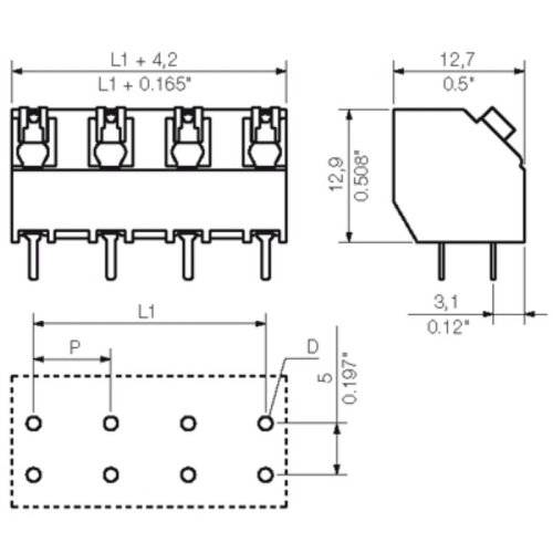 Weidmuller 1888910000 - Printed circuit board terminals
