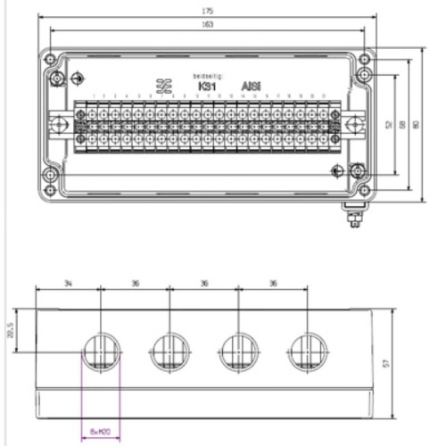 Weidmuller 8000004215 - Terminal Box