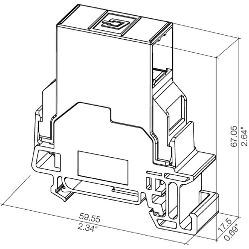 Weidmuller 8946920000 - Mounting rail outlet